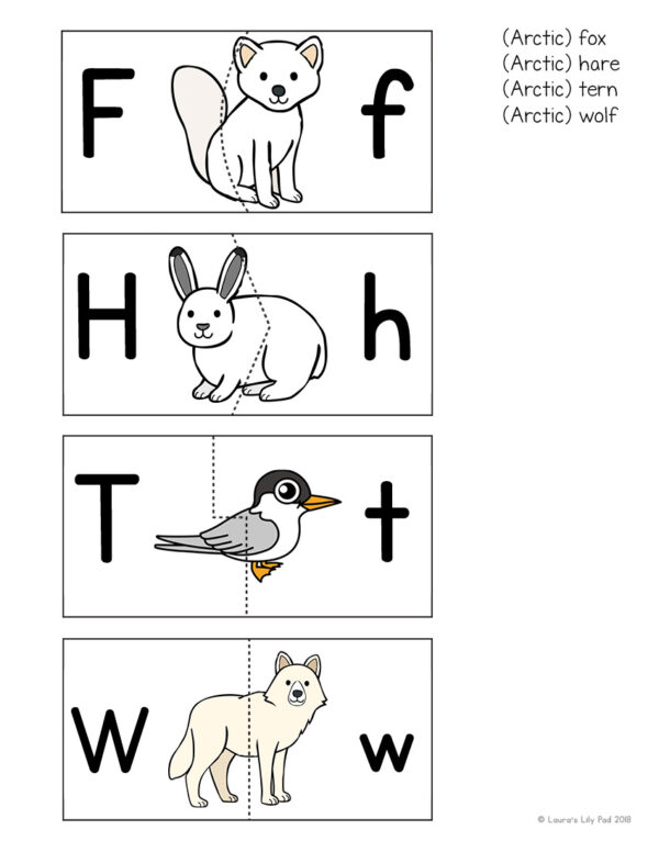 Arctic Two Piece Alphabet Puzzles | Made By Teachers
