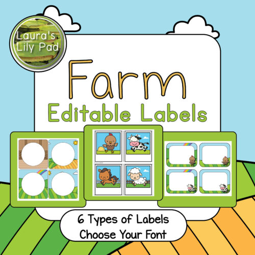 Farm Theme Editable Labels - Made By Teachers