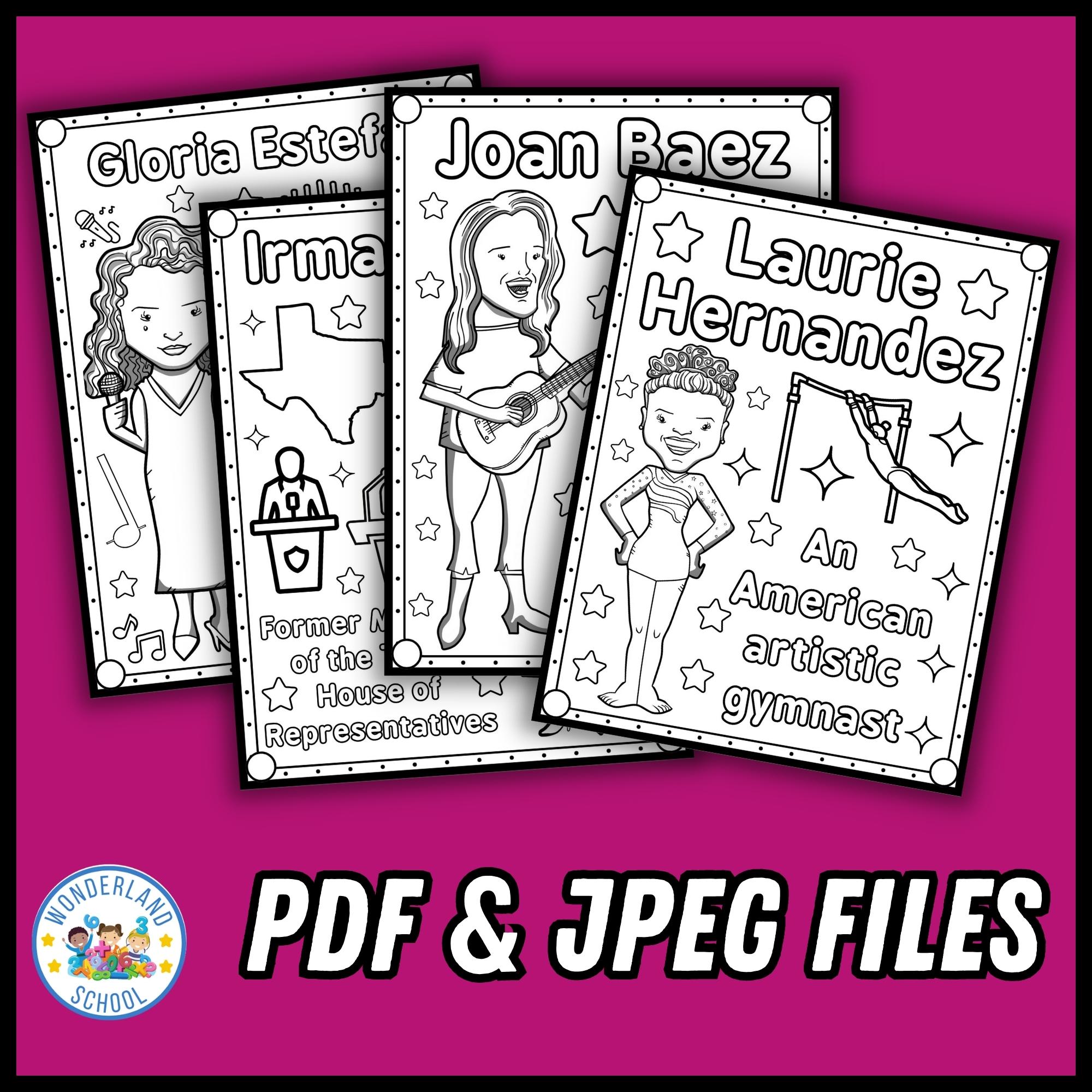 Famous Hispanic & Latino Leaders Coloring pages - Hispanic Heritage ...