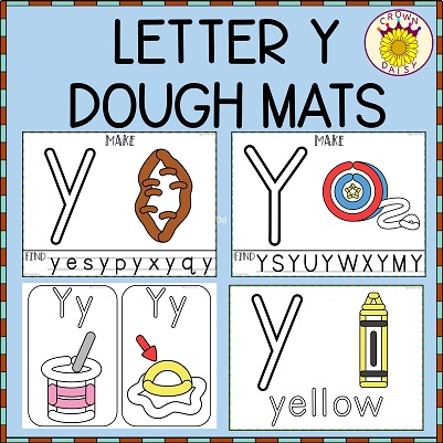 Letter Y Playdough Mats and Cards | Made By Teachers