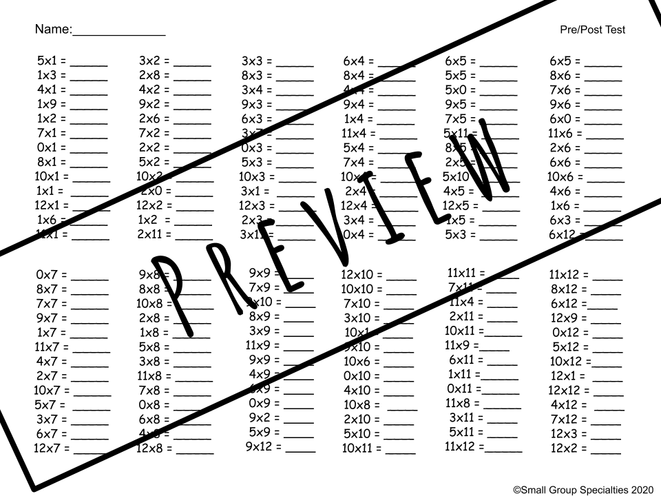 Multiplication & Division Fact Practice - A Supplement to Online ...