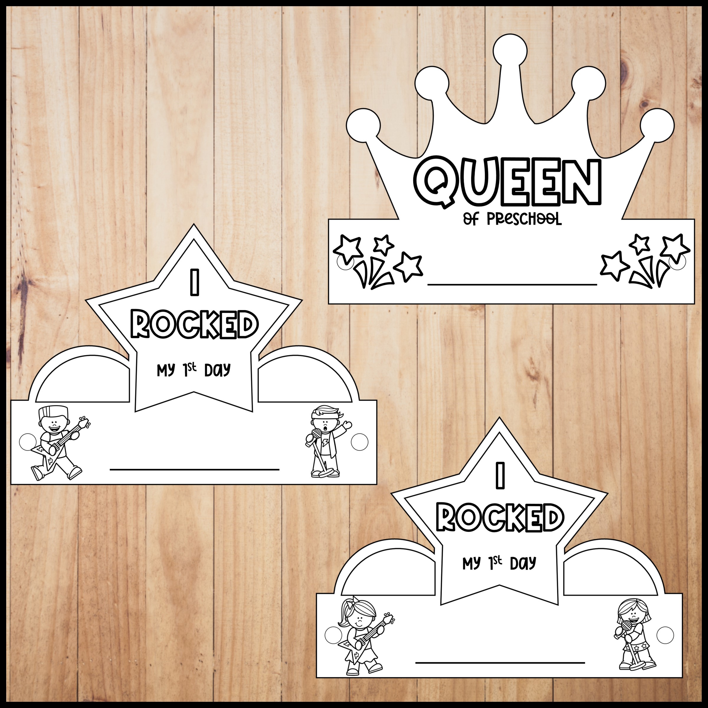 First Day of School Crowns | Back to School Crown Hats | Made By Teachers