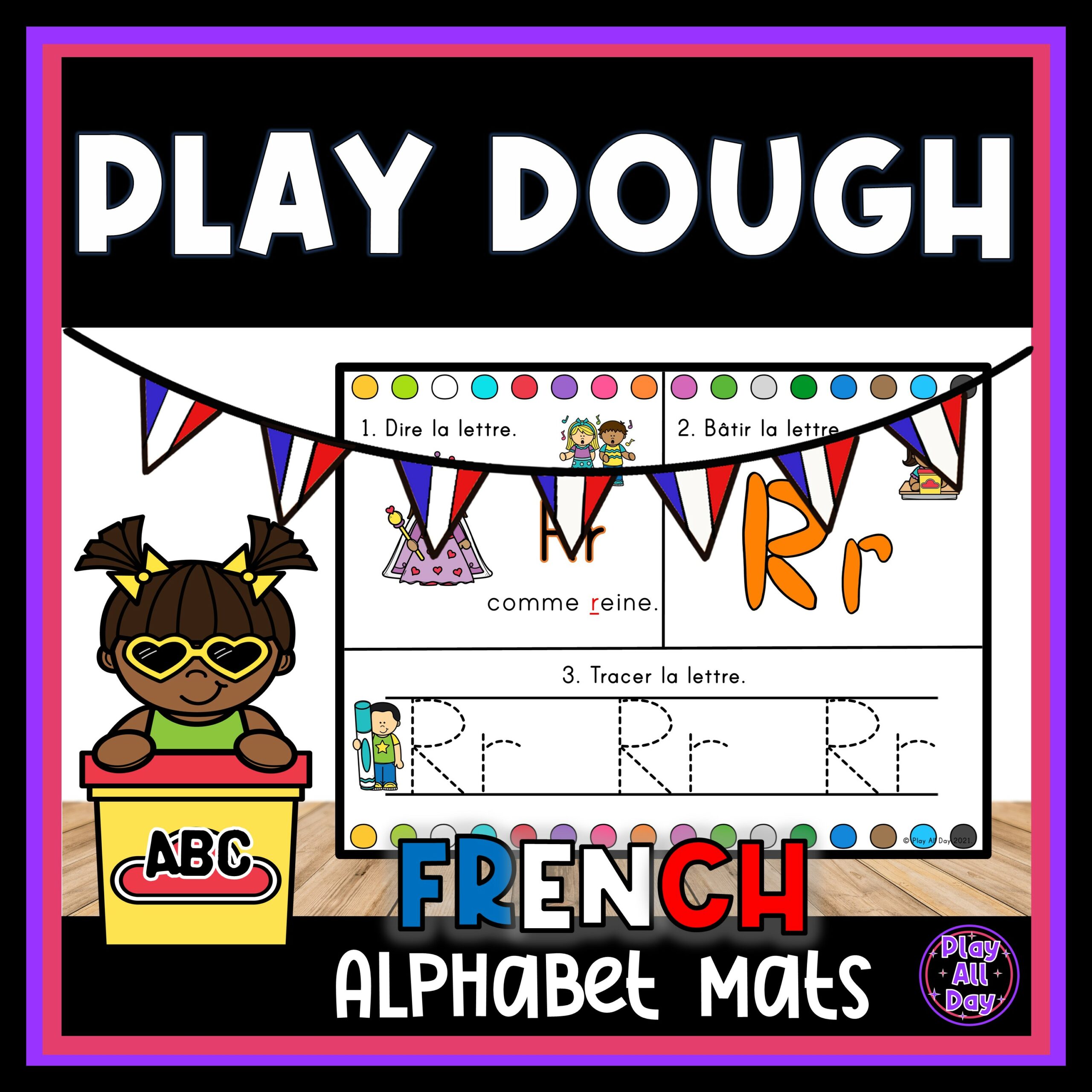 French Alphabet Dough Mats | Cartes de pâte à modeller – L’ALPHABET ...
