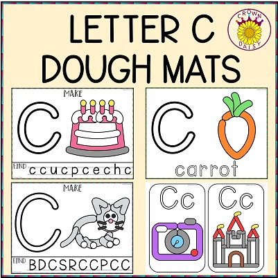 Alphabet Playdough Mats and Cards Letter C | Made By Teachers