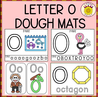 Alphabet Playdough Mats and Cards Letter O | Made By Teachers