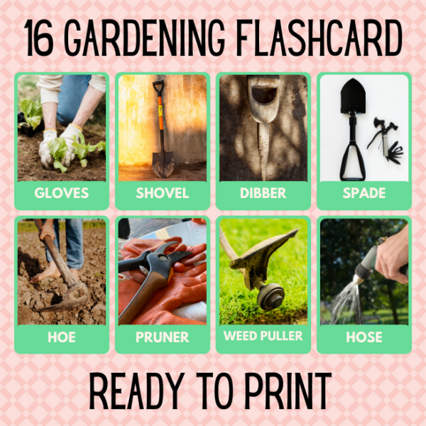 16 Gardening Educational Printables Flashcards Educational Activities ...