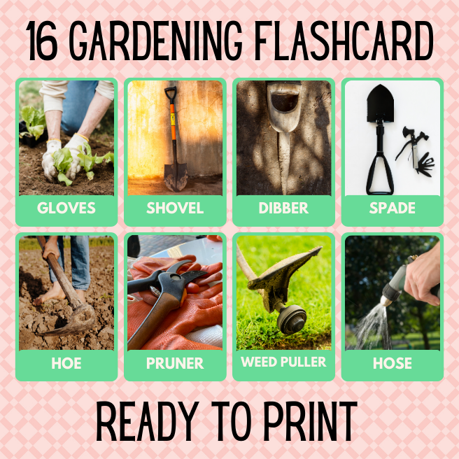 16 Gardening Educational Printables Flashcards Educational Activities ...