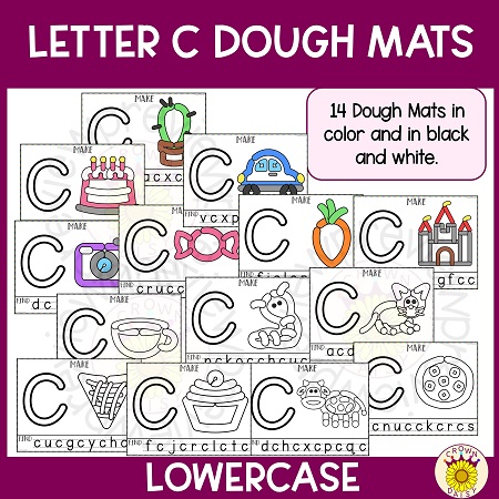 Alphabet Playdough Mats and Cards Letter C | Made By Teachers