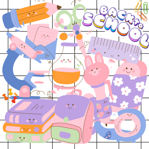 {Back to School, First Day Of Scool}Clip Art-Back to School Doodles ...