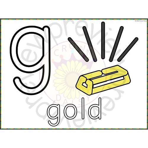 Alphabet Playdough Mats and Cards Letter G | Made By Teachers