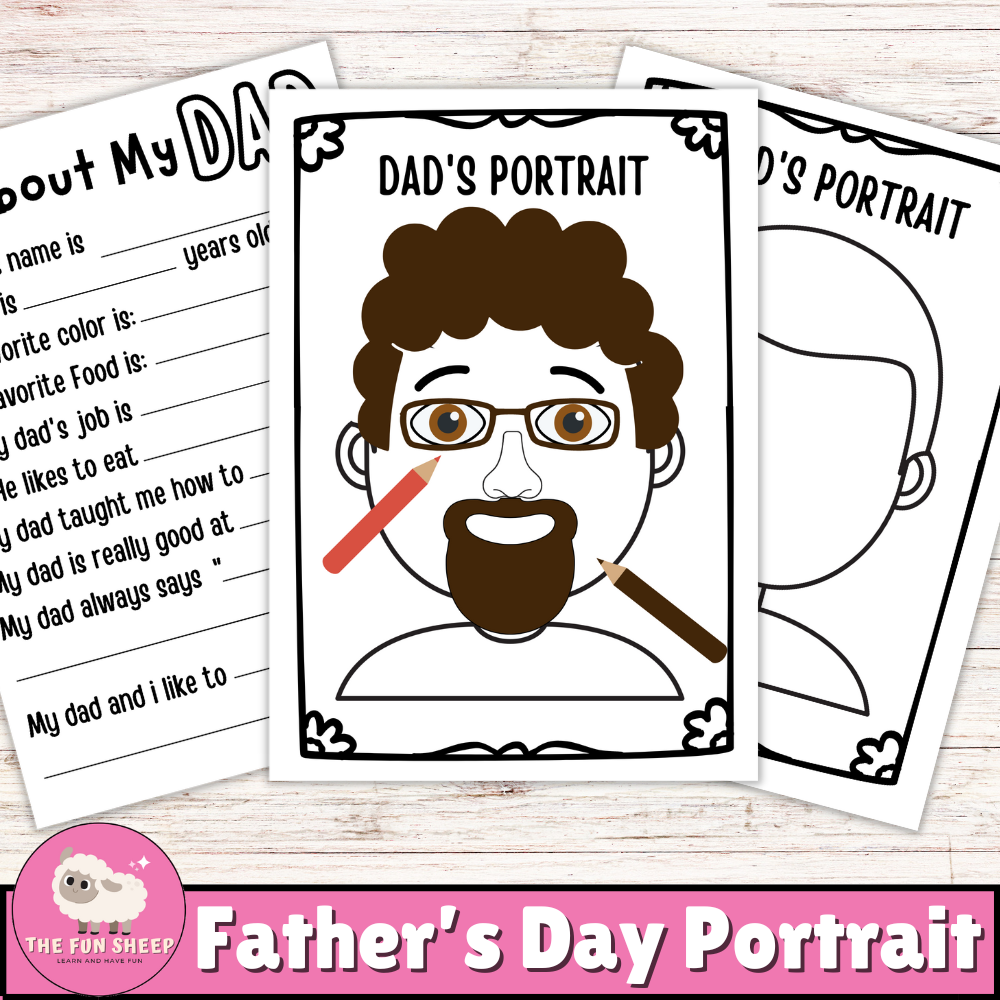Father’s Day Portrait | Craft Project All About My Dad Interview ...