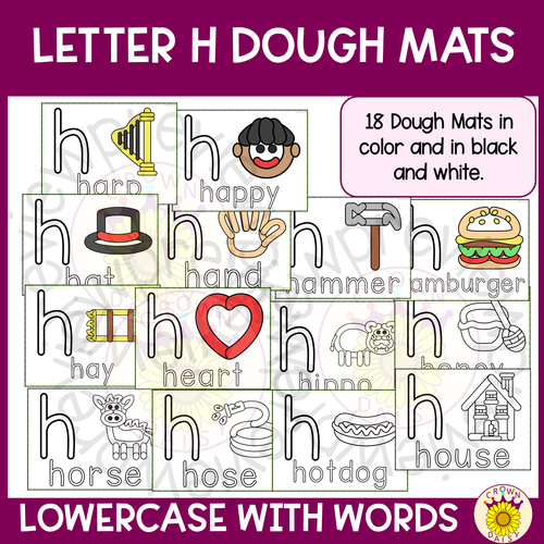 Alphabet Playdough Mats and Cards Letter H | Made By Teachers