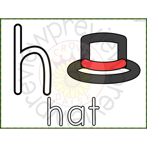 Alphabet Playdough Mats and Cards Letter H | Made By Teachers