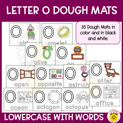 Alphabet Playdough Mats and Cards Letter O | Made By Teachers