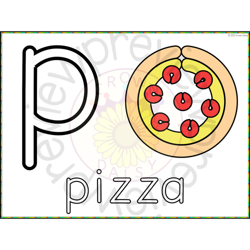 Alphabet Playdough Mats and Cards Letter P | Made By Teachers