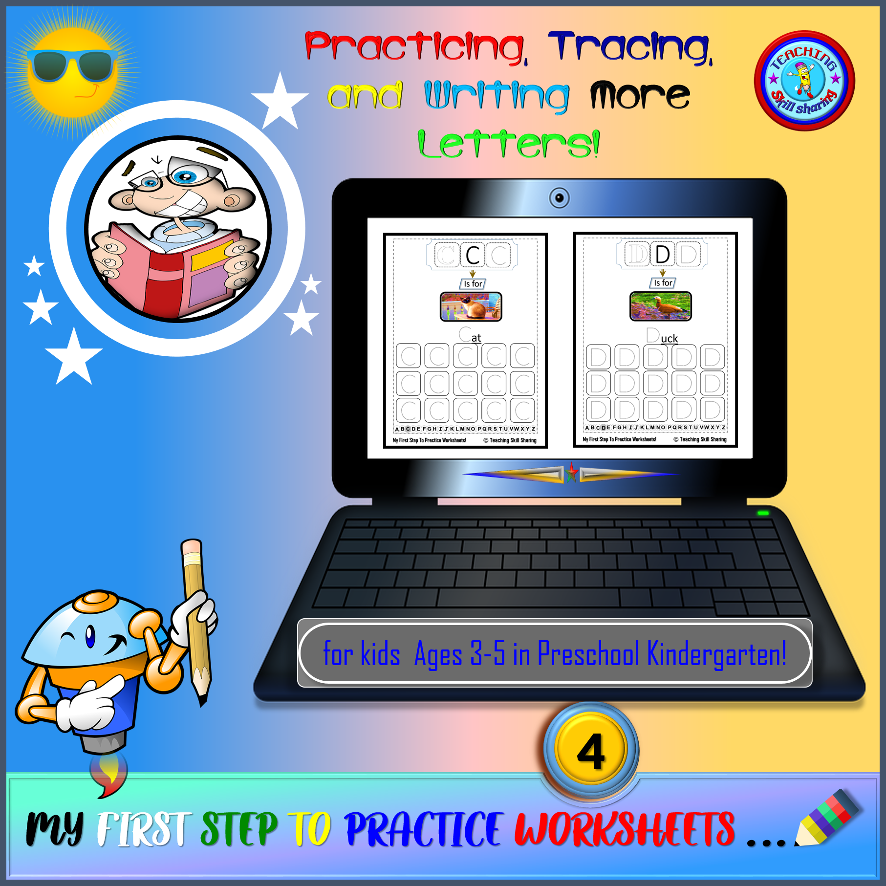 My First Step … !Practicing, Tracing, and Writing More Letters! | Made ...