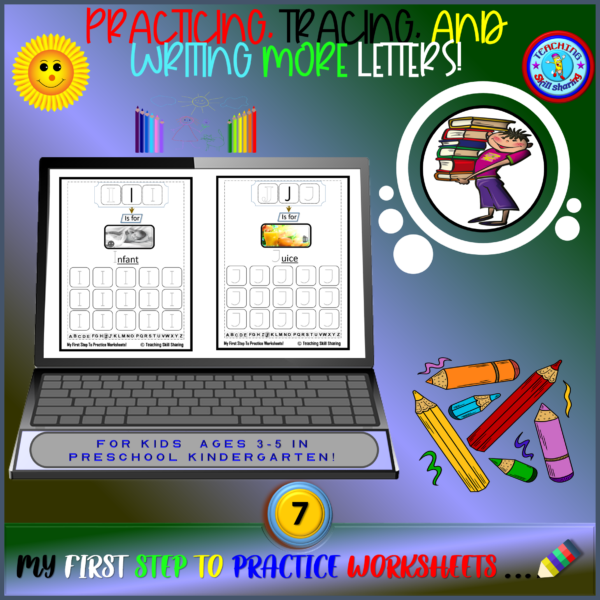 My First Step … !Practicing, Tracing, and Writing More Letters! | Made ...