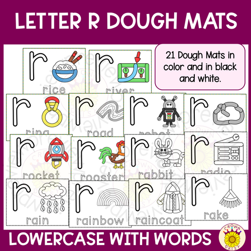 Letter R Alphabet Playdough Mats and Cards | Made By Teachers