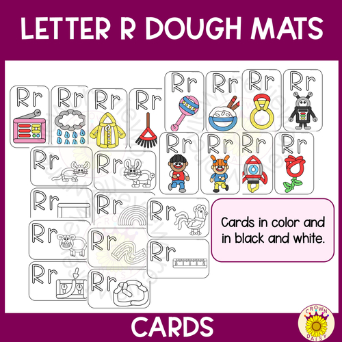 Letter R Alphabet Playdough Mats and Cards | Made By Teachers
