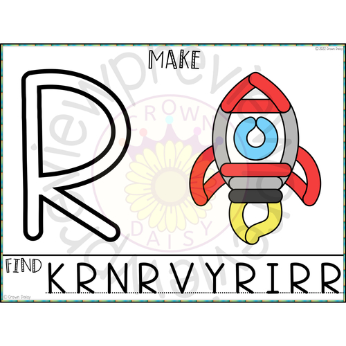 Letter R Alphabet Playdough Mats and Cards | Made By Teachers