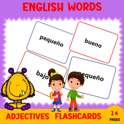 Spanish Adjectives Unleashed: Master Common Adjectives with Flashcards ...