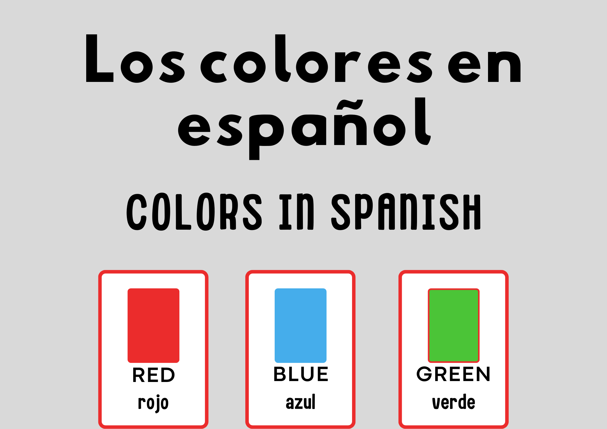 Vibrant Vocabulario: Learn Colors in Spanish with Posters | Made By ...
