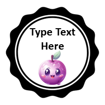 Food Pun Plum Bulletin Board Door Display Decoration Editable | Made By ...