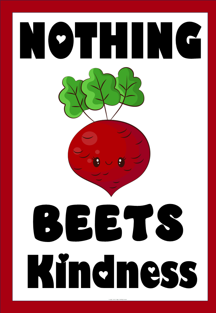 Food Pun Beetroot Bulletin Board Door Display Decoration Editable ...