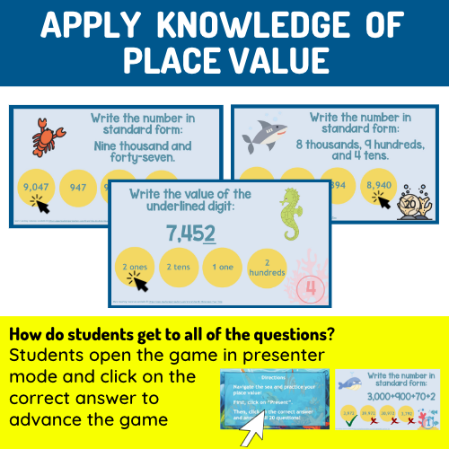 Place Value Review | Video Game | Volume 1 | Made By Teachers