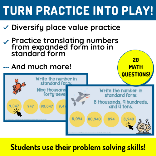 Place Value Review | Video Game | Volume 1 | Made By Teachers