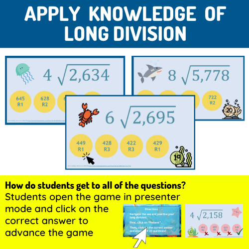 Fourth Grade Long Division Worksheets and Video Game | Made By Teachers