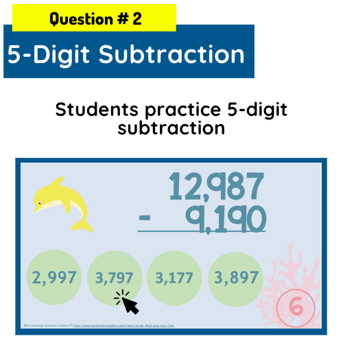 Math Fun Worksheets and Video Game for Subtraction Distance Learning ...