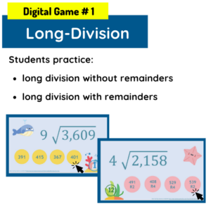Fourth Grade Long Division Worksheets and Video Game | Made By Teachers