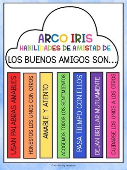 FRIENDSHIP SKILLS CRAFT Activity Craft and Bulletin Board - SPANISH ...