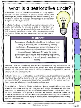 RESTORATIVE CIRCLES PROGRAM & WORKBOOK | Made By Teachers