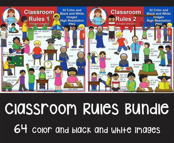 Clip Art - Classroom Rules Bundle | Made By Teachers