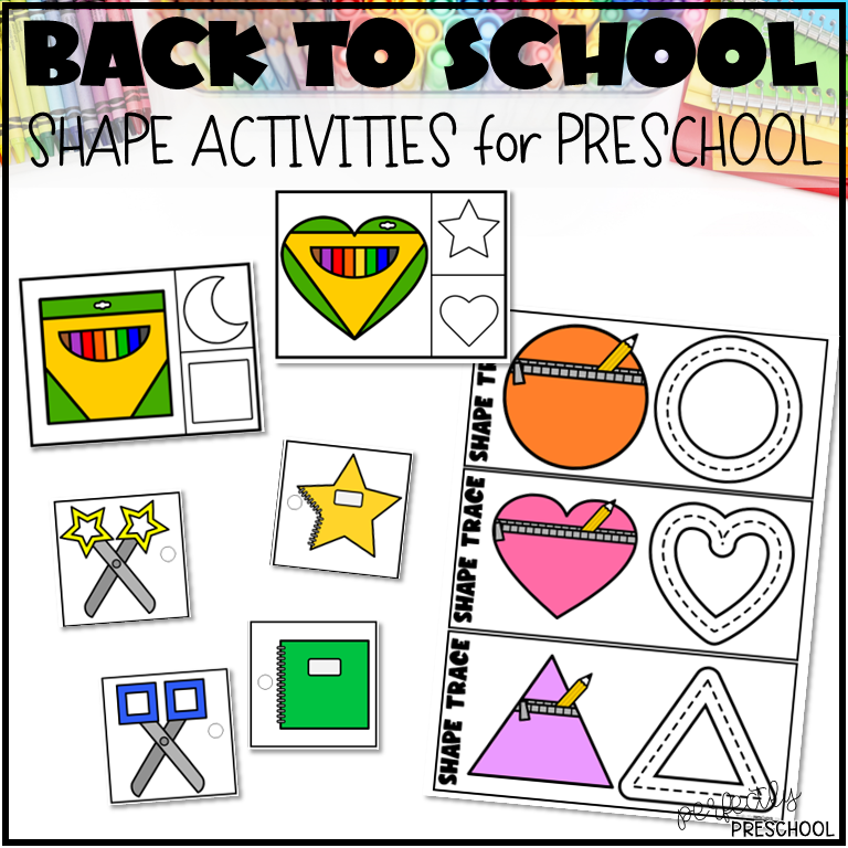 Back to School 2D Shape Activities for Toddlers and Preschool | Made By ...