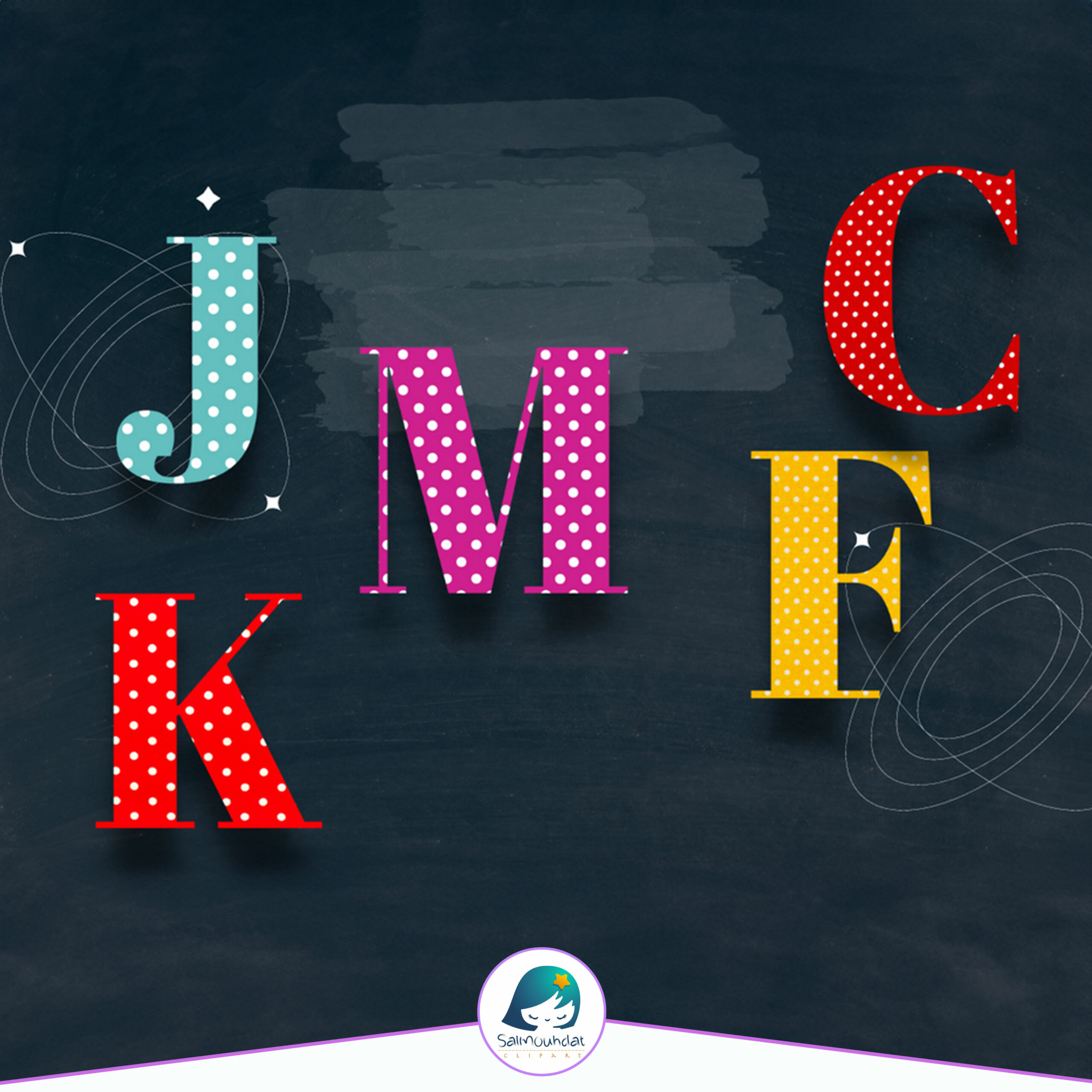 Bulletin Board Letters - Big Bright Polka Dot Letters | Made By Teachers