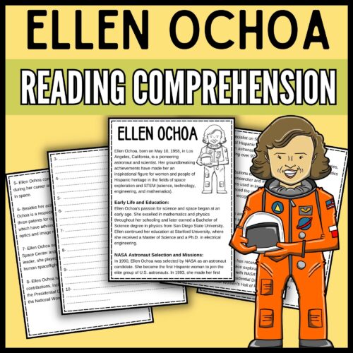 Ellen Ochoa Reading Comprehension Passage and Question | Made By Teachers