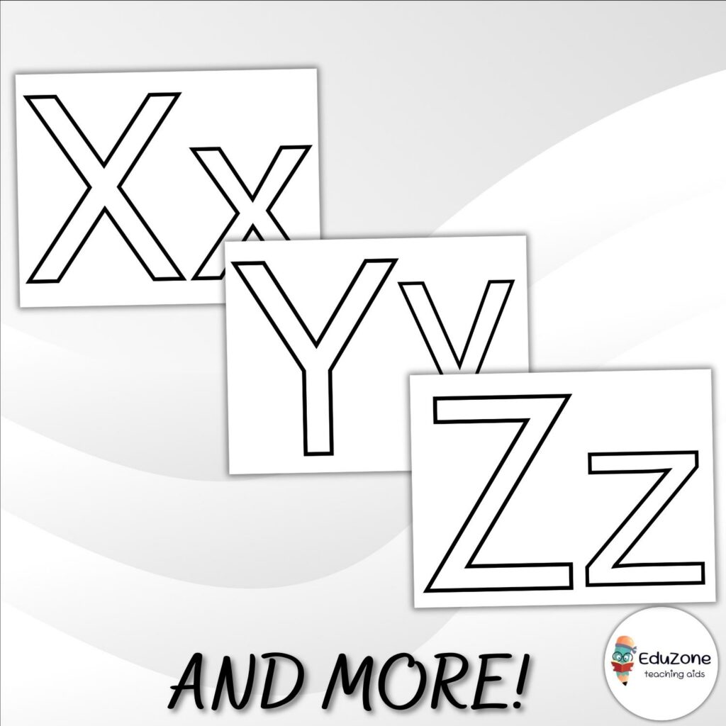 Capital and Lowercase Letter Templates: A Fun Way to Learn The Alphabet ...