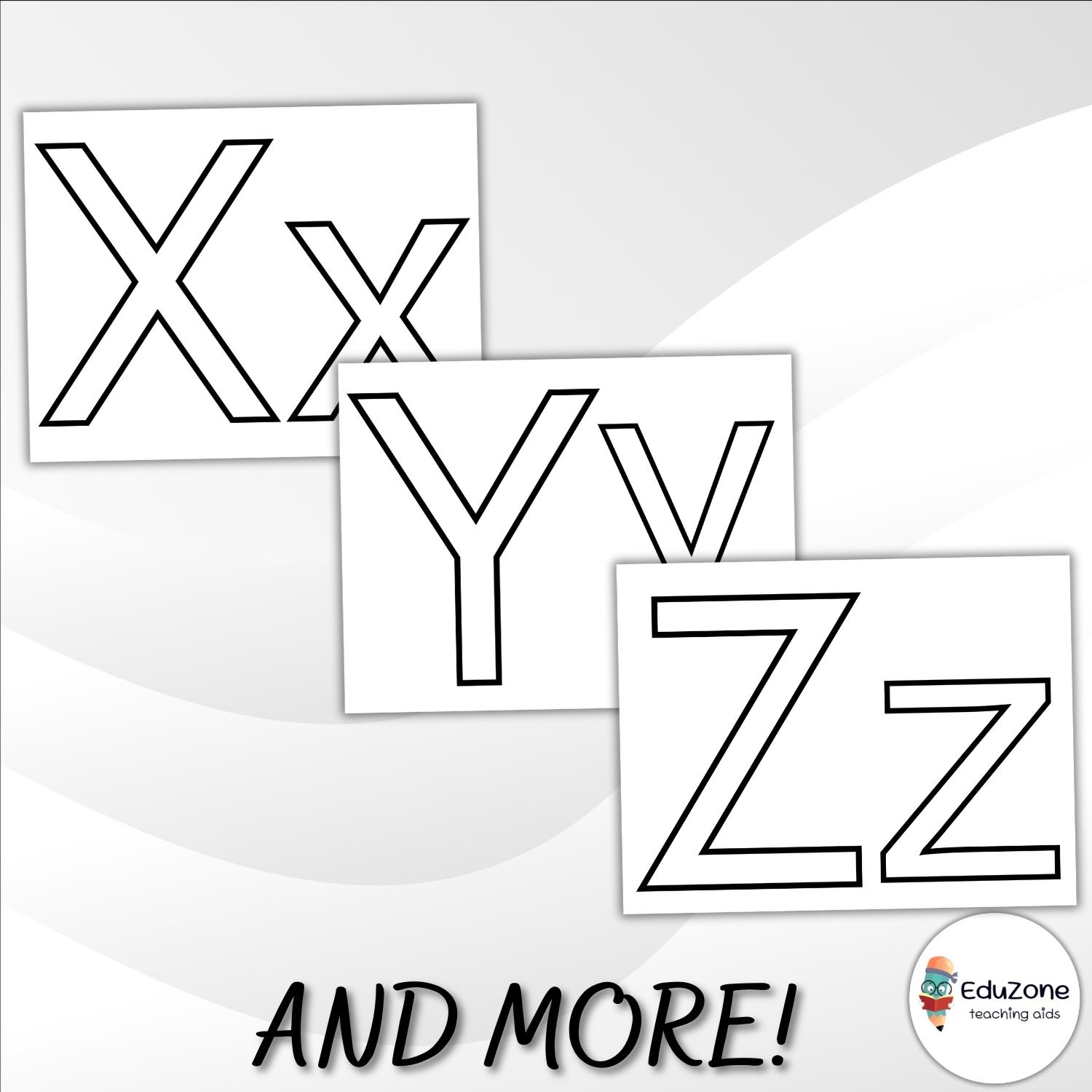 Capital and Lowercase Letter Templates: A Fun Way to Learn The Alphabet ...