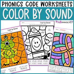 Color By Sound Worksheets - Phonics Color By Code Activities - Made By ...