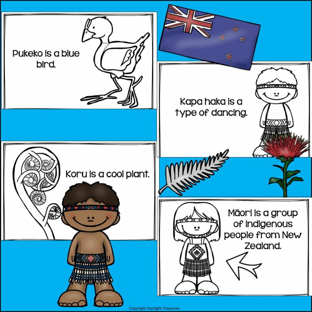 New Zealand Mini Book for Early Readers - A Country Study - Made By ...
