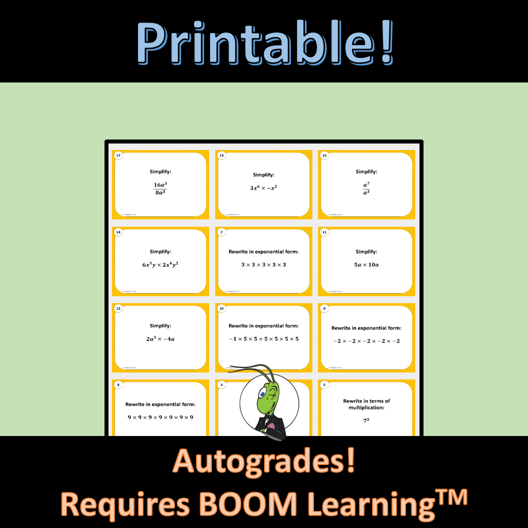 Slope Intercept Form Find Slope Algebra 1 Task Cards | Boom Cards ...