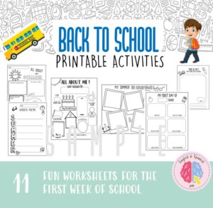 BACK TO SCHOOL PRINTABLE ACTIVITIES | Made By Teachers