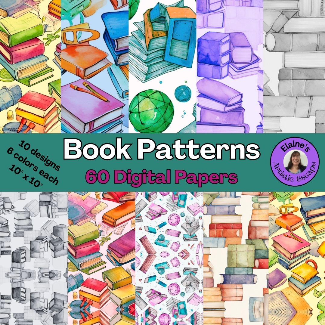 Book Themed Digital Paper | Made By Teachers