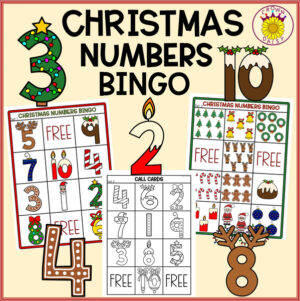 Christmas Numbers 1 to 10 Bingo - Made By Teachers