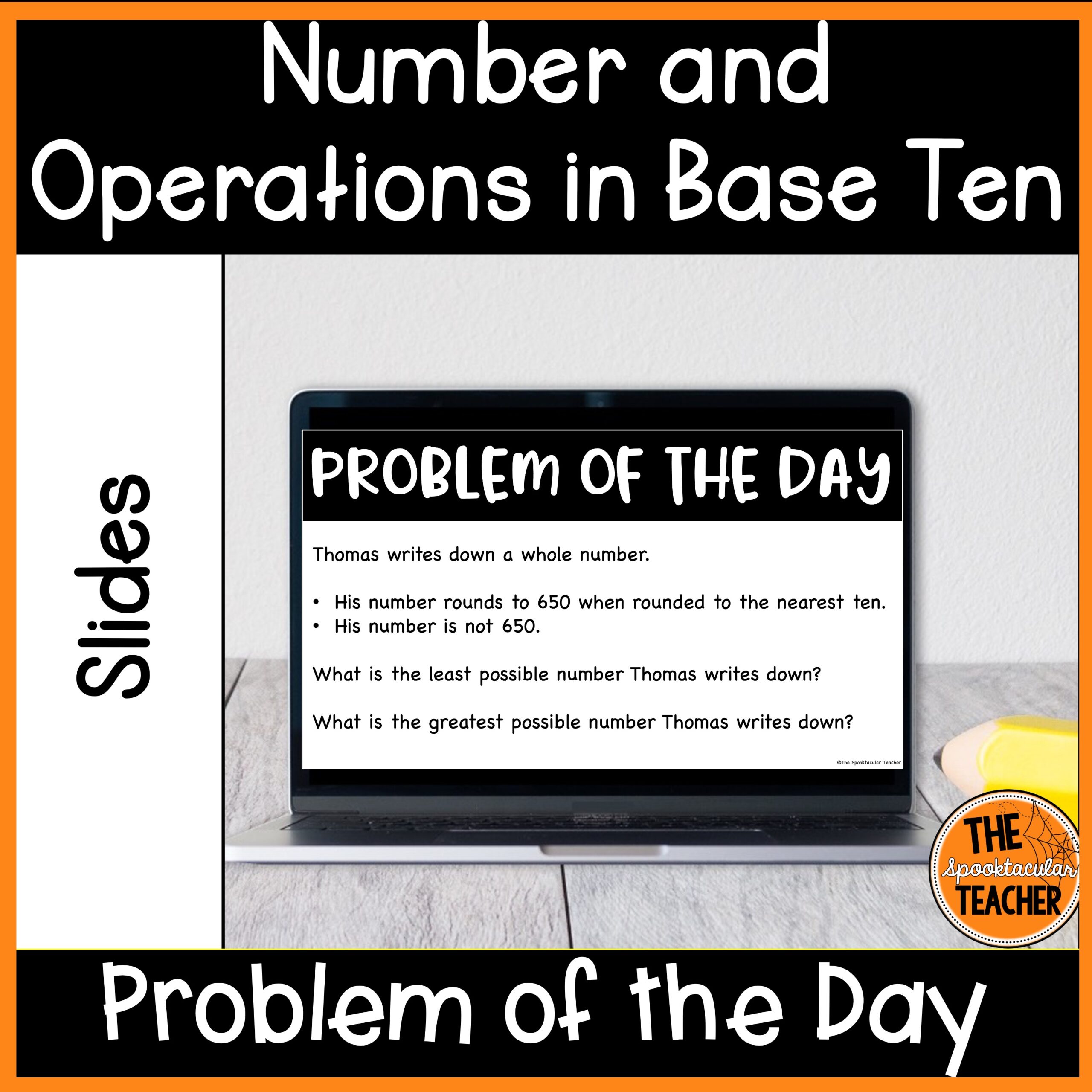 3rd Grade Number and Operations in Base Ten Problem of the Day Slides ...