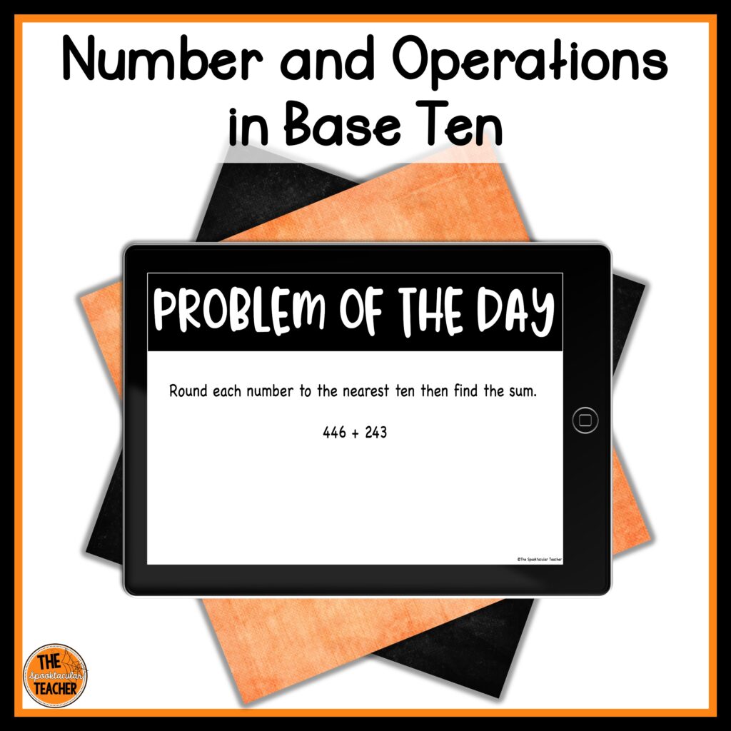 3rd Grade Number and Operations in Base Ten Problem of the Day Slides ...