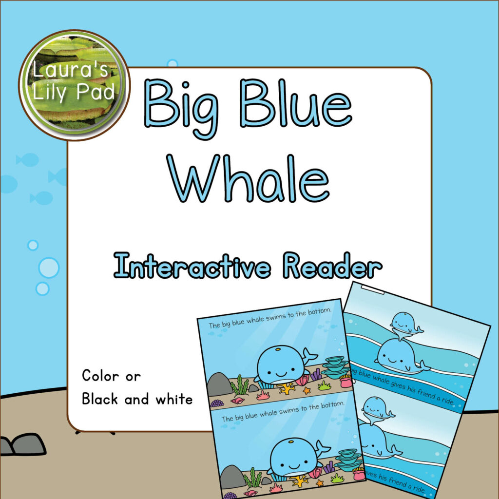 Big Blue Whale Interactive Book | Made By Teachers